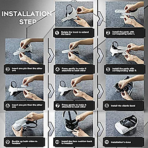 (1+1) Seltureone Head Strap Compatible for Quest 2, Replacement for Elite Strap, with Silicone Protector for Quest 2 Touch Controller Full Grip Cover, Gary
