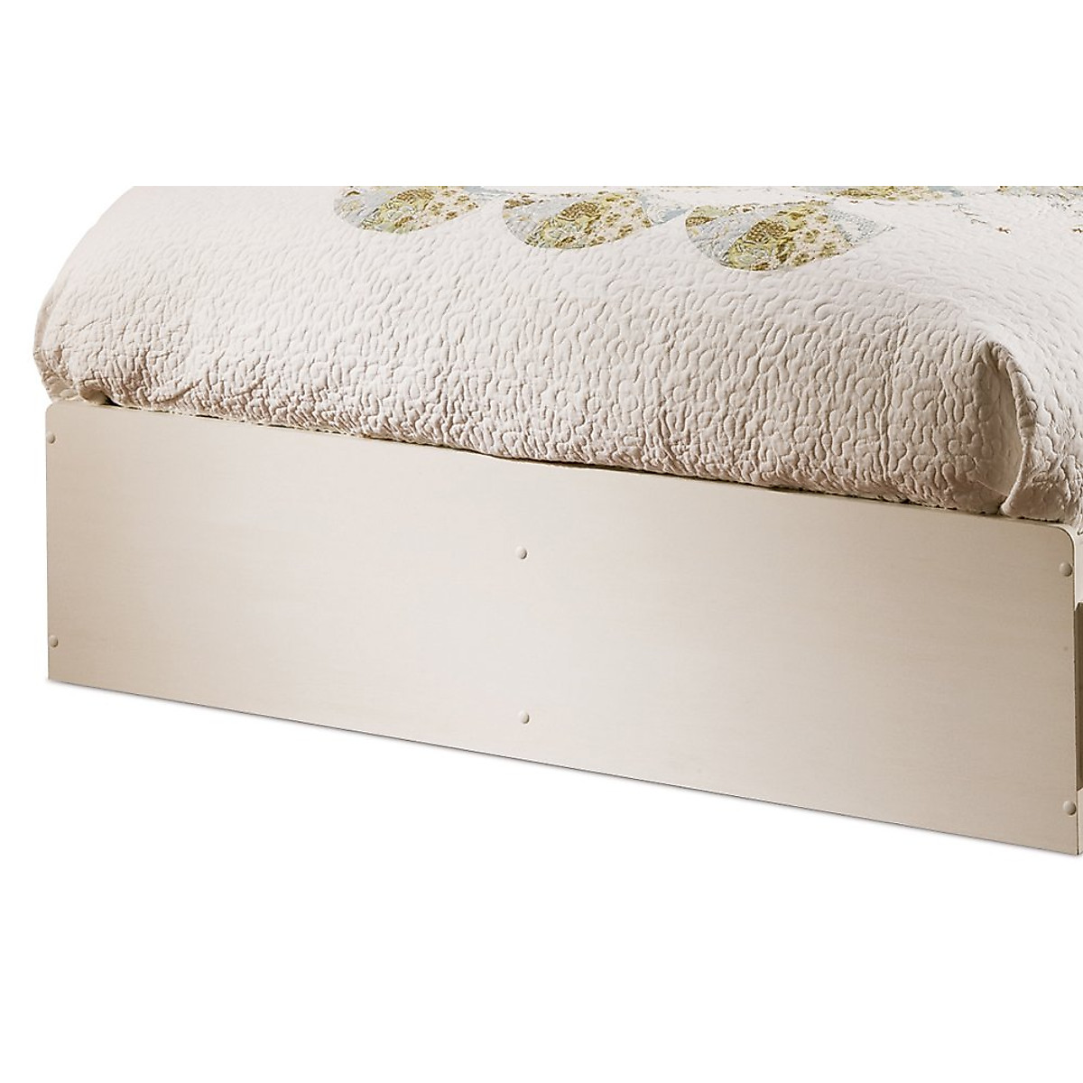 South Shore Summer Breeze Mates Bed with 3 Drawers, Full 54-inch, White Wash