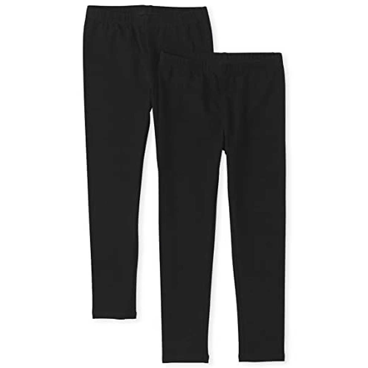 The Children's Place girls leggings pants, Black 2 Pack, Medium US