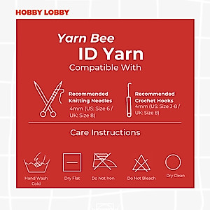 Yarn Bee 4 - Medium Yarn for Crocheting & Knitting – Soft Yarn Skein – 164 Yards of Mercerized Cotton Yarn for Crocheting Blankets, Hats, & More – Craft Supplies for Handcrafting, Camel