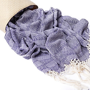 Baby Trapoz Mexican Rebozo Shawl, Ideal for Natural Birth, Doula Massage, 98.5", Purple