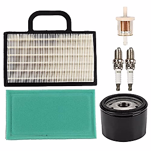 698754 273638 Air Filter with O-il Fuel Filter for BS 499486S 695667 273638S Intek Extended Life Series V-Twin 18-26 HP Lawn Mower Tractor
