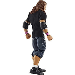 Mattel Bret “Hit Man” Hart WrestleMania Action Figure with entrance shirt & Vince McMahon Build-A-Figure Pieces, 6-in Posable Collectible Gift for Fans Ages 8 Years Old & Up