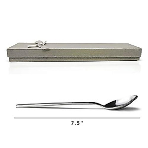 Best Friend Spoon Gifts - Funny Good Friends are Like Stars You Don't always See Them Spoon Engraved Stainless Steel for Coffee/Tea/Ice Cream/Dessert Lovers Friendship Gift