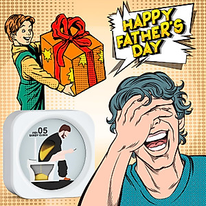 Toilet Sand Timer Gifts for Dad: Gifts for Fathers Day from Wife Daughter Son Kids Funny Gifts for Husband Stepdad Grandpa Mens Gifts Who Wants Nothing Cool Birthday Christmas Stocking Stuffers