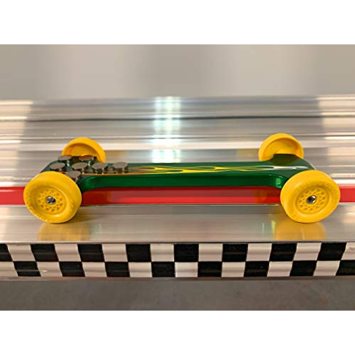 Pinewood Car BSA Speed Axles | Polished and Bent | Ready for Rail Riding | Regular Axle Head | Derby Car Polished & Ready for Graphite