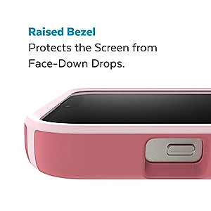 Speck iPhone 14 & iPhone13 Case- Drop Protection, Scratch Resistant, Built for MagSafe Phone Case with Soft Touch Coating - 6.1" Model, Dual Layer Case -Sweet Coral/Light Coral CandyShell Pro, 1 count