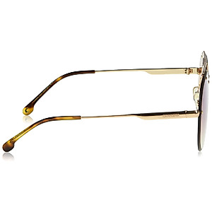 Carrera 1032/S Pilot Sunglasses, Gold/Brown Blue Mirrored, 62mm, 12mm