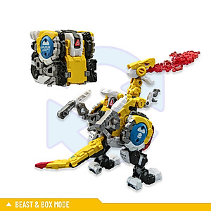 52TOYS Beastbox MEGA DIO Dinosaur Deformation Toys Action Figure, Dinosaur Toys All in One Design Deforms in Dinosaur Mecha and Cube, Great Birthday Party Gift for Teens and Adults