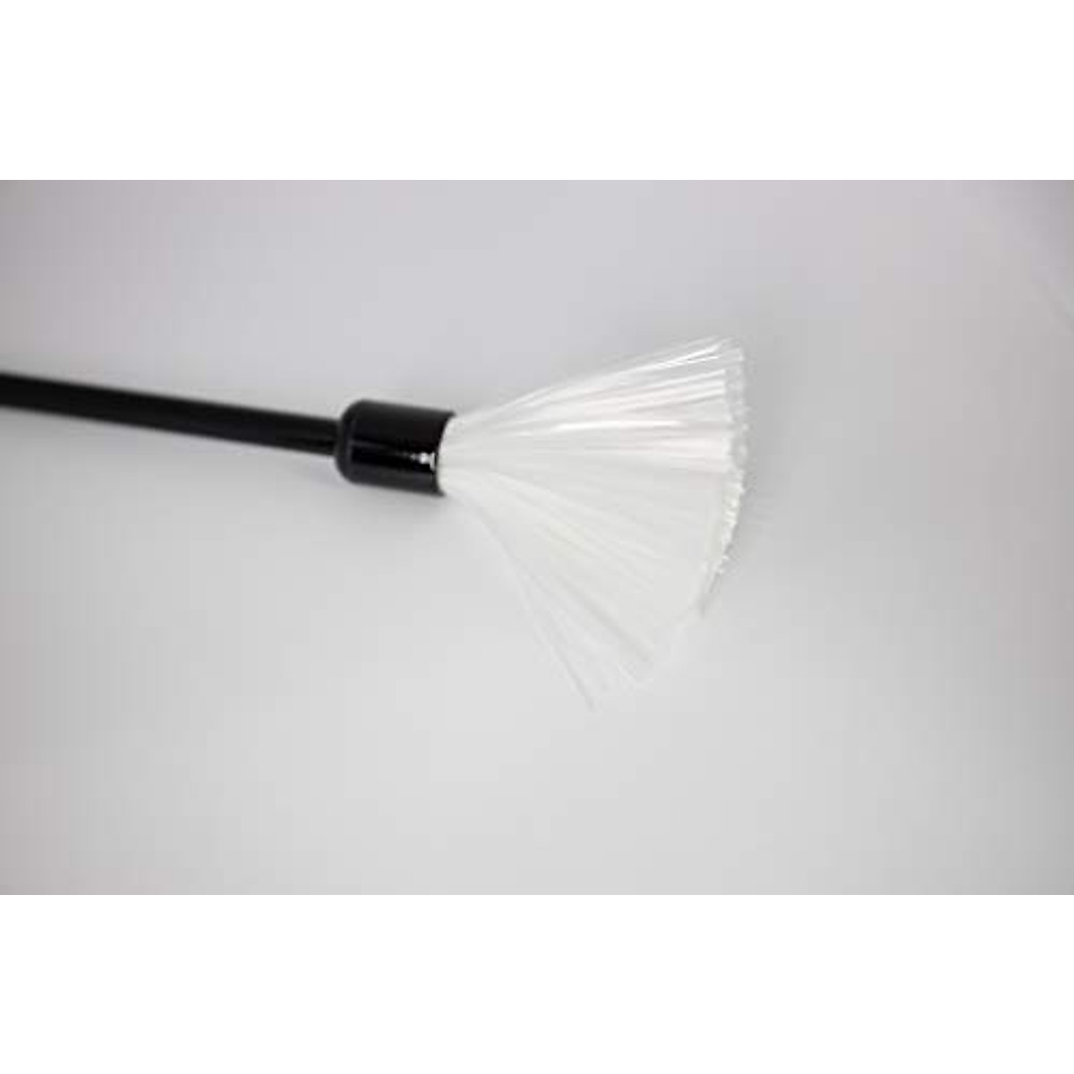 Taction Professional Fiberglass Fingerprint Brush, White (Includes Protective Tube case)