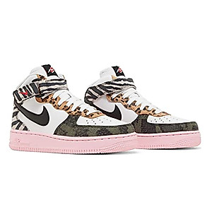 Nike AIR Force 1 '07 MID White/Black/Pink DZ4841 100 Women's Size 7