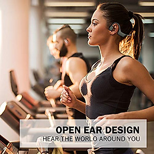 Bone Conduction Headphones, Open-Ear Wireless Sports Headsets Bluetooth 5.0 Light Weight Bone Conduction Headphones for Sports.
