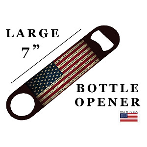 USA Flag Pledge of Allegiance Speed Bottle Opener Heavy Duty Gift Patriotic United State Of America US