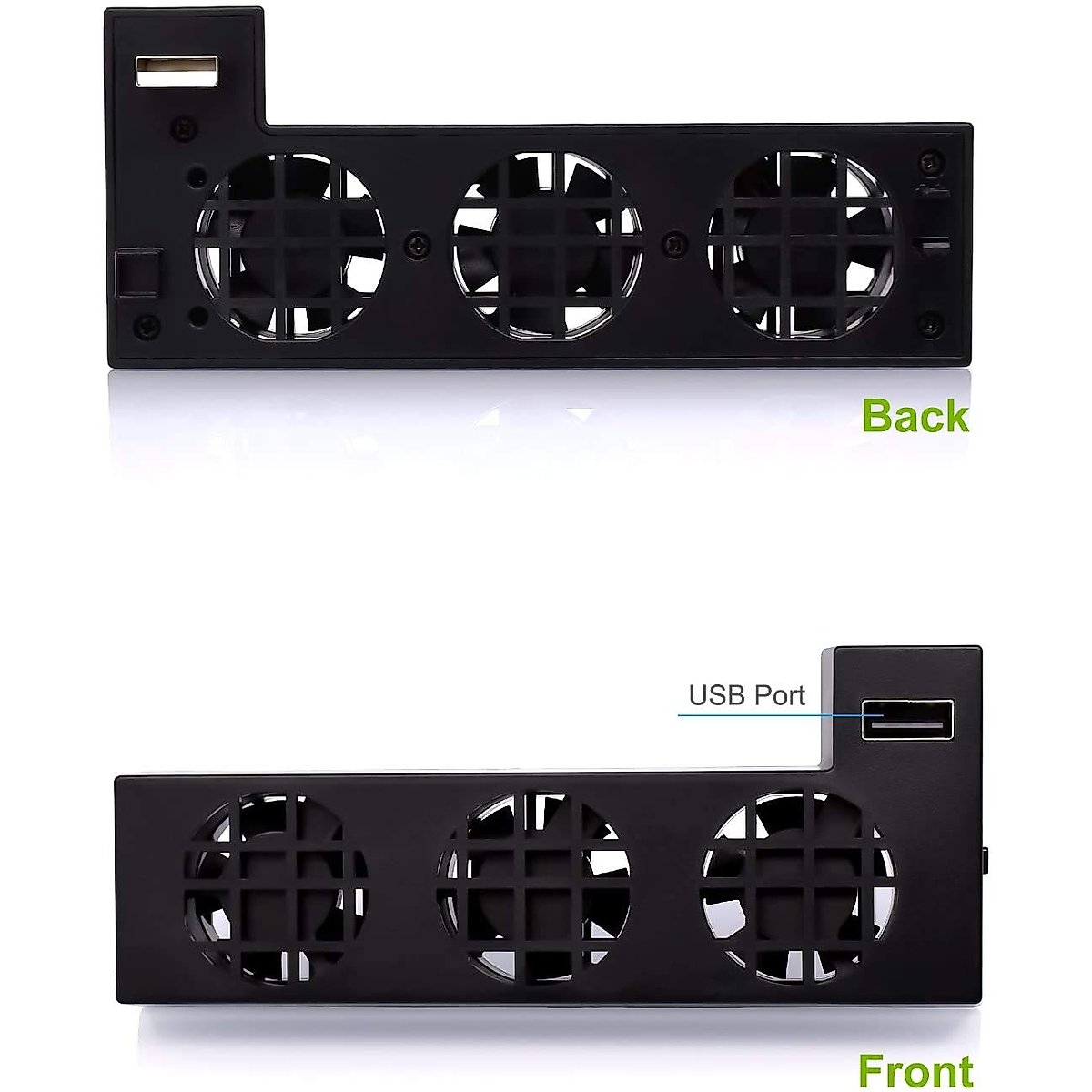 USB Cooling fan Compatible with Xbox One X Console, Cooling System Compatible with Xbox One X with 3 Cooling Fans and 2.0 USB Port - Only Compatible with Xbox one X
