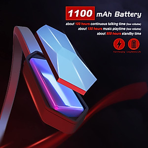 Long Battery Life neckband bluetooth headphones, X8 (150H Playtime) & X6 (100H Playtime),LED Power Display,in Ear Wireless Headset with Noise Cancelling Microphone, USB-C Fast Charging Stereo Earbuds