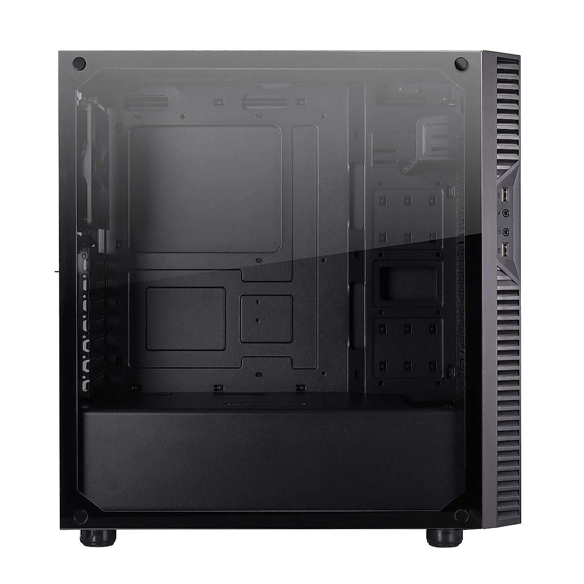 SilverStone Technology Precision Series Micro-ATX & ATX Tempered Glass Computer Case PS14B-Eg