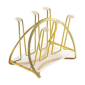 XWOZYDR Glass Water Cup Rack Spin Automatically Drainboard Drying Drainer Mug Holder Stand Home Kitchen Storage Organizer