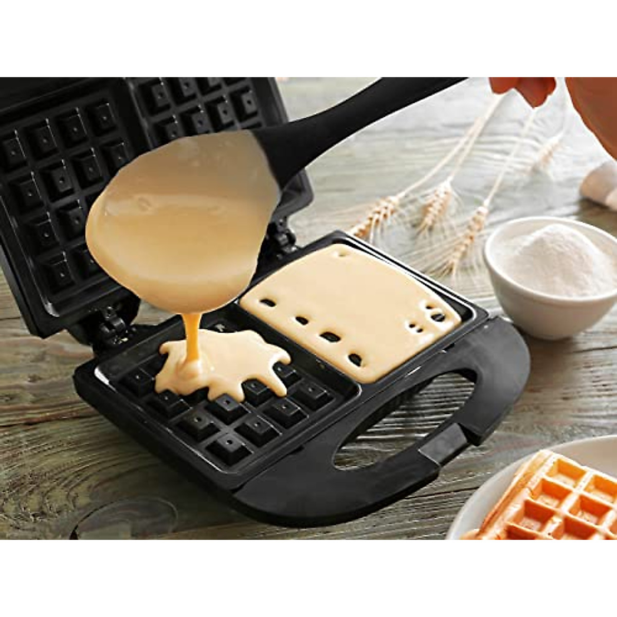 Zulay Soup Ladle Spoon with Comfortable Grip - Cooking and Serving Spoon for Soup, Chili, Gravy, Salad Dressing and Pancake Batter - Large Nylon Scoop & Soup Ladel Great for Canning and Pouring