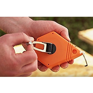 Keson G3X150BOLD Bold Chalk Line Reel with 3X1 Rewind, 12-Ounce Chalk Capacity, 150-Foot