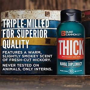 Duke Cannon Supply Co. THICK High-Viscosity Body Wash for Men - Smells Like Naval Supremacy, 17.5 Fl Oz