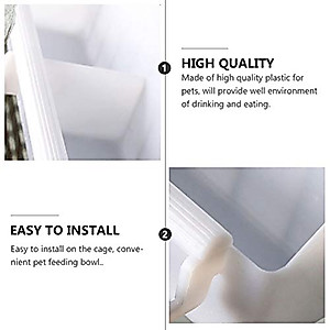 Happyyami Cedar Bird Feeder 8pcs Bird Water Feeder Cup Bird Feeder Box Bird Food Feeder Parrot Food Box Pigeon Water Dispenser for Budgie Cockatiel Poultry Pigeon Quail Cages Feeder Birds Water Bowl