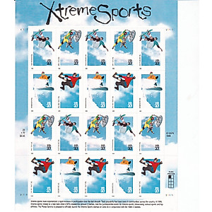 Xtreme Sports Collectible Sheet of Twenty 33 Cent Stamps
