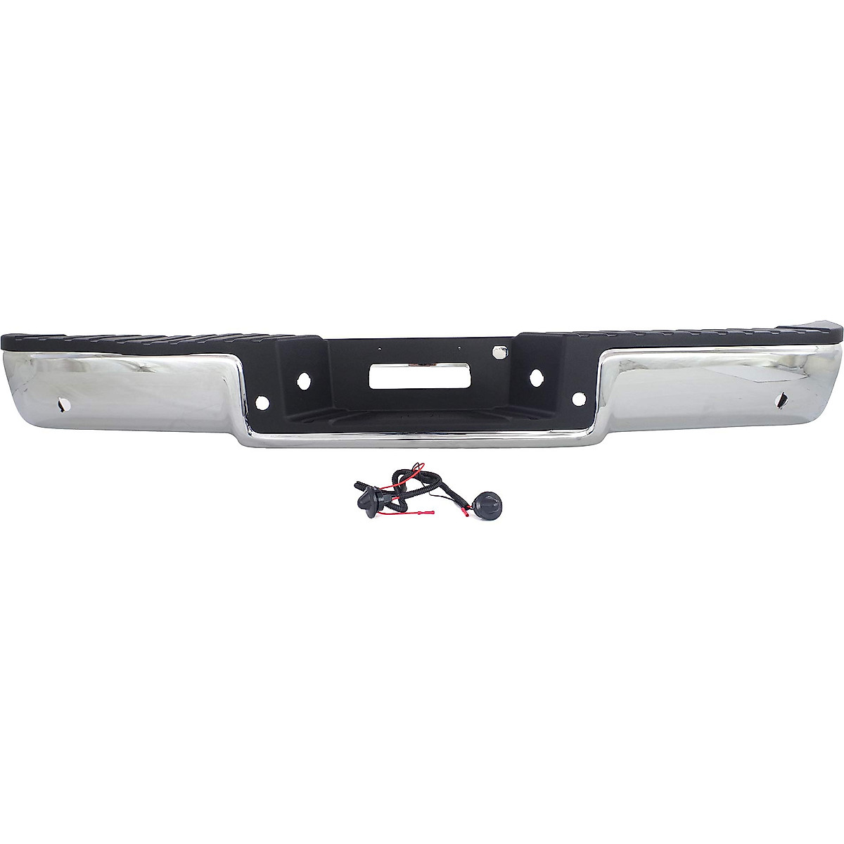 Garage-Pro Step Bumper Compatible with 2004-2006 Ford F-150, Fits 2006 Lincoln Mark LT Steel, Chrome, Hitch Style, with Rear Object Sensor Holes, (F-150, To 8-8-05/Mark LT, To 8-7-05), Styleside