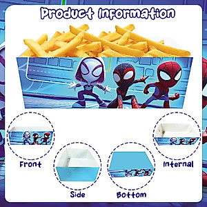 Spidey and His Amazing Friends Birthday Decorations, Party Supplies Paper Trays, Paper Tray for Spidey and His Amazing Friends Birthday Party Supplies, Spidey Theme Party Favors