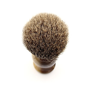 Edwin Jagger 1EJ872 Medium Best Badger Shaving Brush, Imitation Light Horn for use with Shaving Cream or Soap for Men