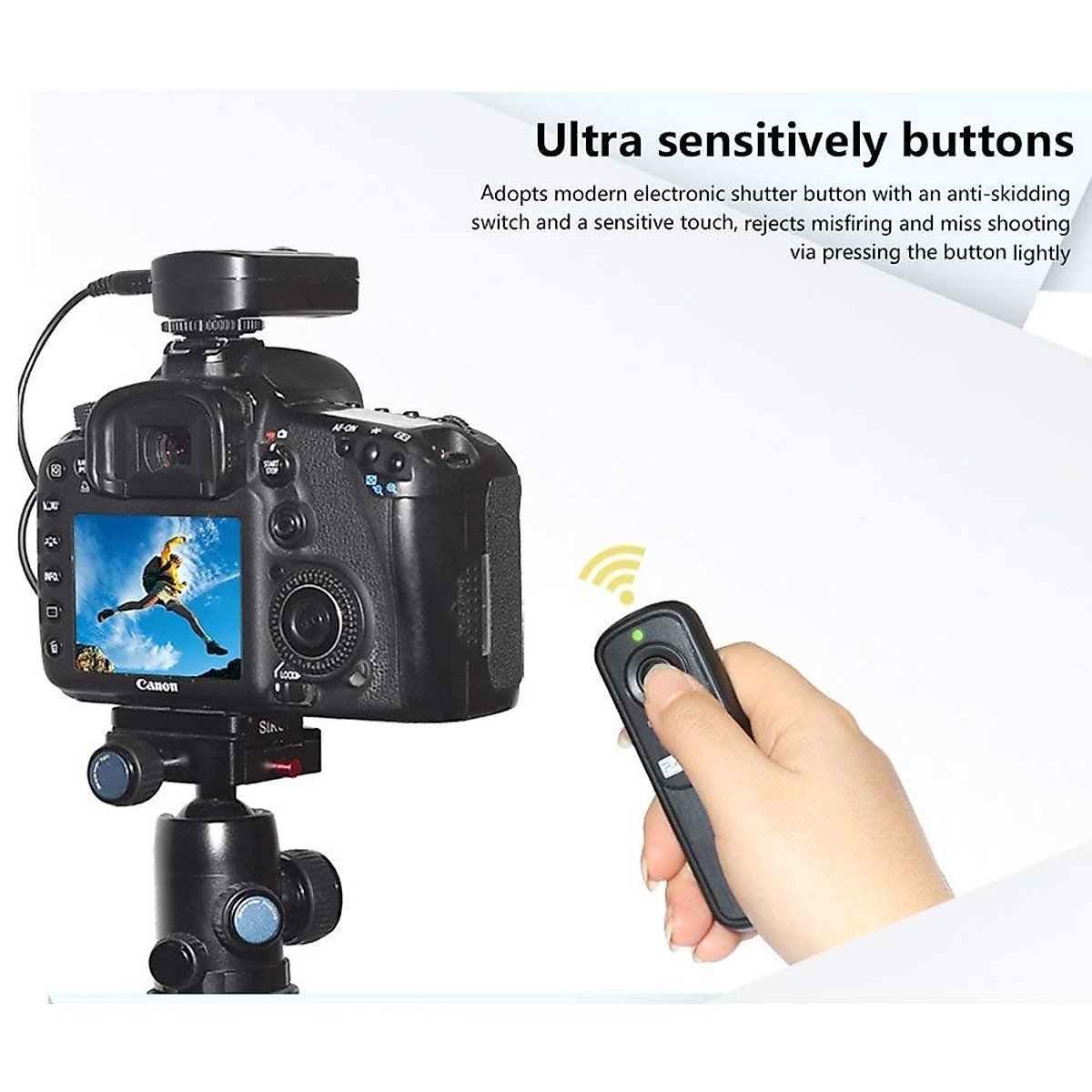 Pixel 2.4GHz Digital Wireless Remote Control S2 Remote Shutter Release for Sony A58 A68 A1 A9 A7 A7II A7R A7RII A7S A5000 A5100 A6000 A6300 A6400 A6500 A6600 RX100II HX300 HX400 HX400V HX50V HX90 RX10