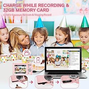 Digital Camera, Bofypoo FHD 1080P 36MP Kids Vlogging Camera with 32GB Card, 16X Zoom Point and Shoot Digital Camera, Portable Mini Camera Compact Camera for Teens,Beginners