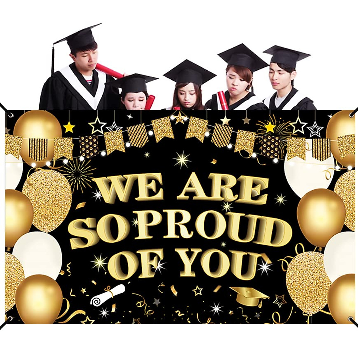 2023 Graduation Party Decorations, We are So Proud of You Backdrop Banner, We are So Proud of You Banner for Graduation Decorations 2023, Congrats Grad Party Decorations, Class of 2023 Decorations