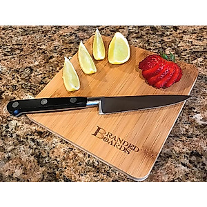 Branded Boards Small Mini All Natural Bamboo Cutting Board, Great for Apartments RV's Home Bar Backpacking Camping Bushcraft Dorm Rooms Picnics & Entertaining (4 Pack)