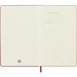 Moleskine Classic 18 Month 2022-2023 Weekly Planner, Hard Cover, Large (5" x 8.25"), Scarlet Red