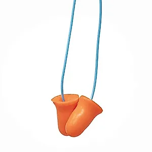 Plugfones Basic Earplug-Earbud Hybrid - Noise Reducing Earphones - Orange