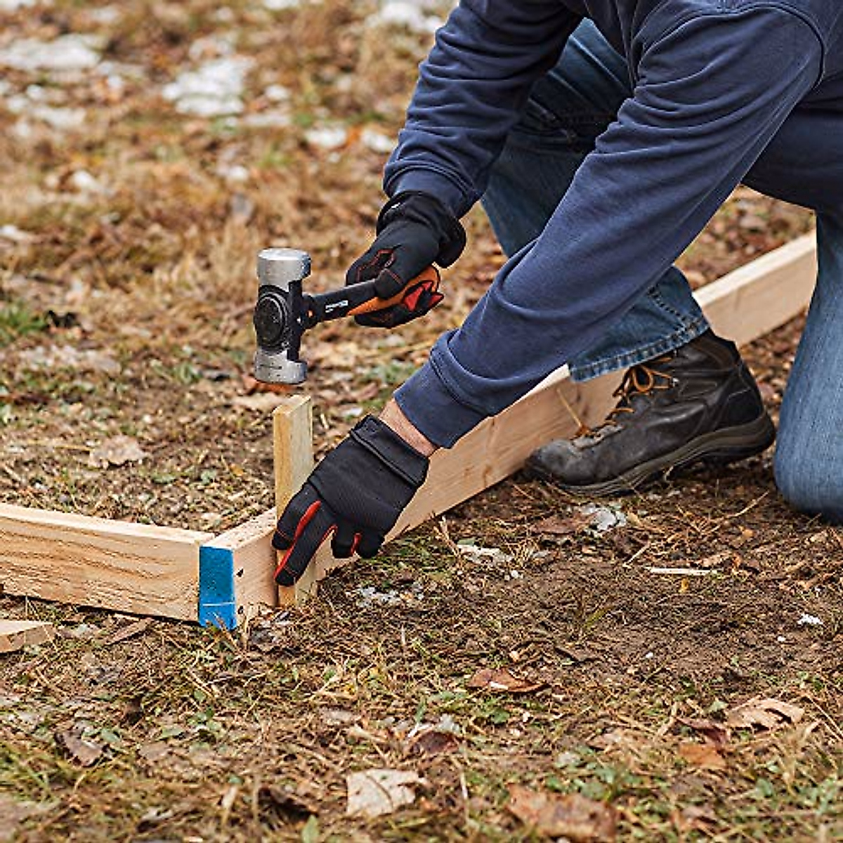 Fiskars PRO 750660-1001 IsoCore 4 lb Double Flat Face Sledge Hammer (14")