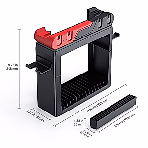 Switch Games Storage Organizer Station with Controller Charging Stand, Charging Dock Compatible with Nintendo Switch, Multifunctional Accessories Kit Storage for Joy-con, Pro Controller, Game Card