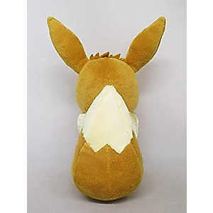 Sanei Pokemon All Star Series Eevee Stuffed Plush, 8", Brown (PP07)