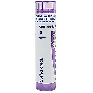 Boiron Coffea Cruda 1M for Sleeplessness with Mental Hyperactivity - 80 Pellets