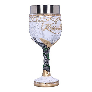 Nemesis Now Officially Licensed Lord of The Rings Rivendell Goblet, White, 19.5cm