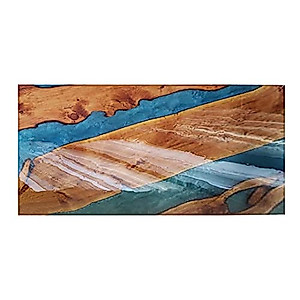 Handmade Epoxy Table, Live Edge Wooden Table, Epoxy Resin River Table, Natural Wood,Dining table, Natural Epoxy Dining Table, Resin Table