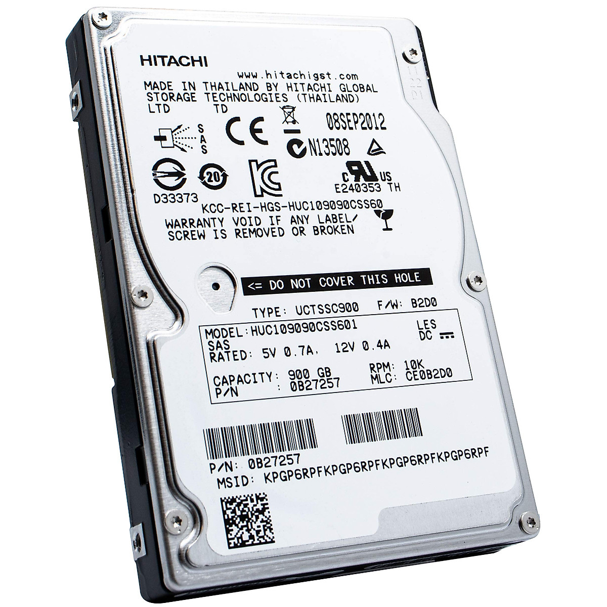 HGST 900GB 10000RPM SAS TCG Ultrastar C10K900, HUC109090CSS601 (Ultrastar C10K900)