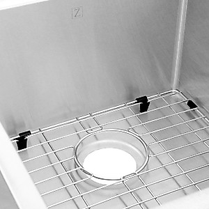 ZLINE 32" Jackson Undermount Double Bowl Scratch Resistant Stainless Steel Kitchen Sink with Bottom Grid (SRDR-32S)