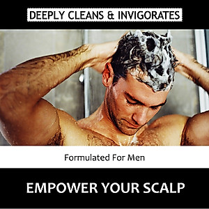 Rachelle Parker Hair Care Set for Men, Natural and Organic Shampoo and Conditioner for Fine and Thinning Hair Supports Healthier Growth, Repairs Damage, Adds Shine and Manageability