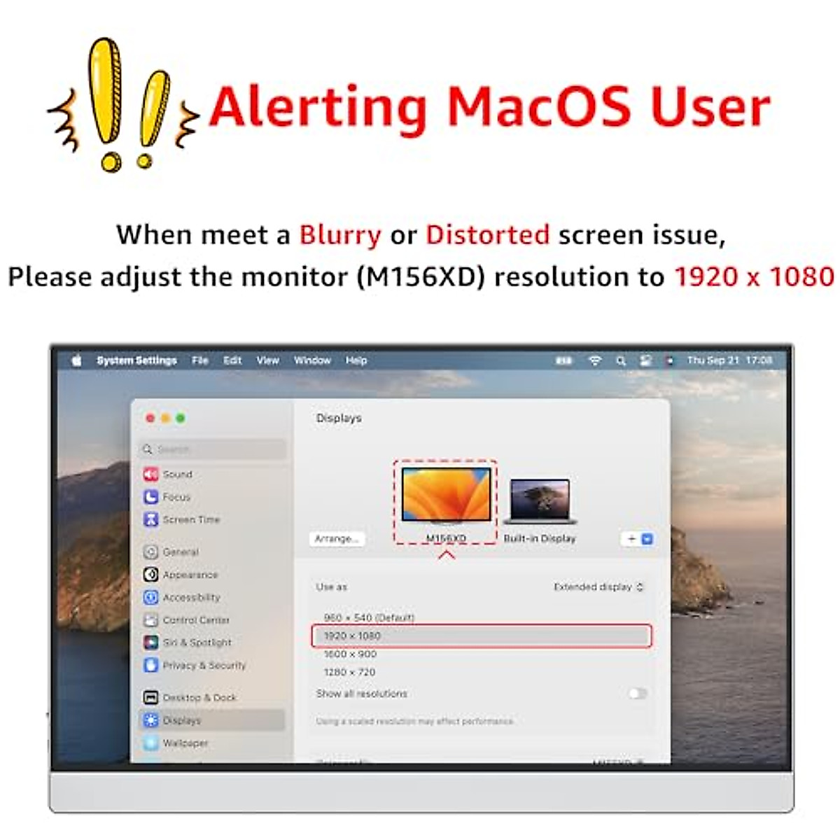 Portable Monitor-15.6 Inch Travel Screen FHD FreeSync Frameless Eye Care USB-C Computer Display with Type-C HDMI Speakers for Laptop PC Mac Surface PS4/5 Xbox Switch, with Smart Cover, VESA Mountable
