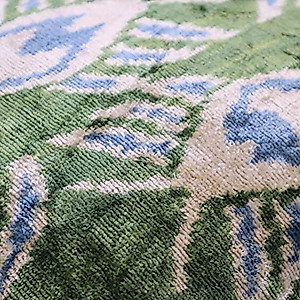 CANVELLO-Exquisite  Down Pillow/Throw Cushion: Feather Pillows Elegance & Art | Iconic Throw Pillows with Ikat Design  | Soft Velvet Silk   (20" x 20”)