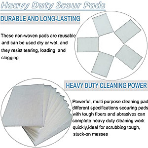 Tonmp 10 Pack 6" x 9" Superfine General Purpose Scuff Pads for Scuffing, Scouring, Sanding, Paint - Surface Preparation Automotive Car Auto Body Woodworking (White -2000 Grit)