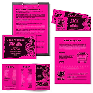 Neenah Astrobrights Color Paper, 8.5” x 11”, 24 lb/89 GSM, Fireball Fuchsia, 500 Sheets (21688)