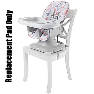 Replacement Cover for Fisher-Price Space Saver High Chair Rosy Windmill FLG98 ~ Replacement Cotton/Foam Pad ~ Pinks, Rose, White and Gray