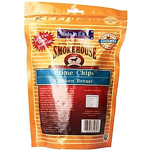 Smokehouse 100-Percent Natural Prime Chips Chicken Dog Treats, 8-Ounce